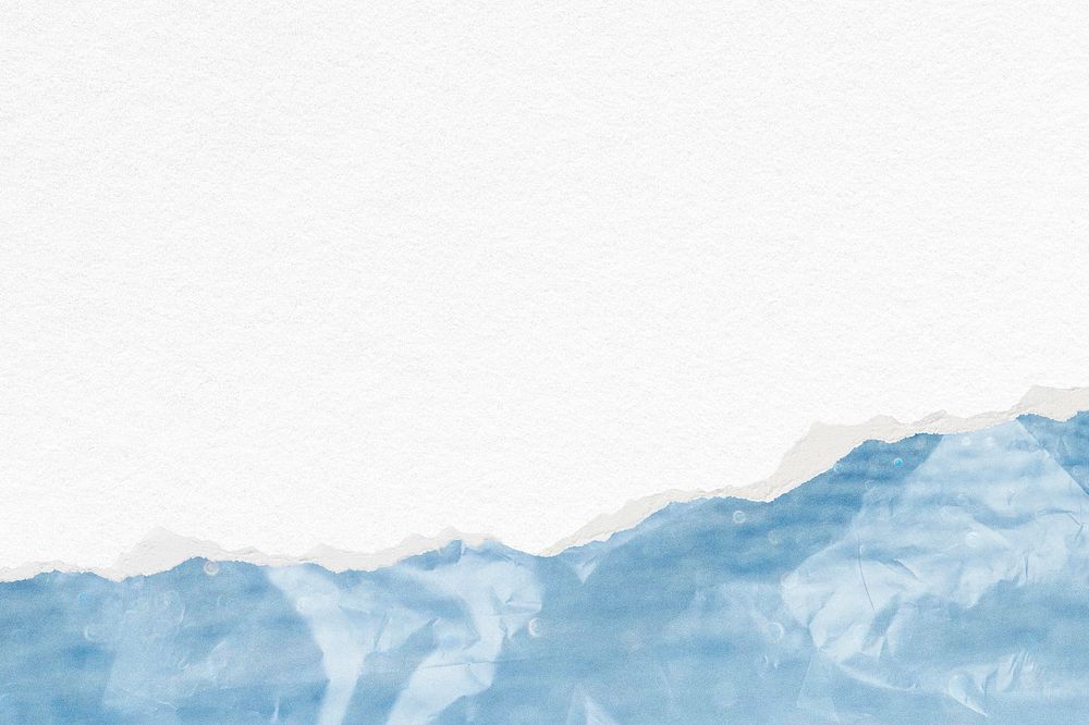 Blue ripped paper border, white | Free Photo - rawpixel