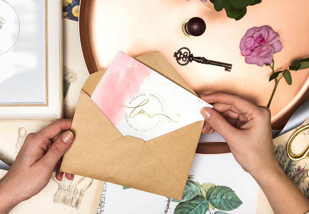 Valentines day flat lay greetings | Premium PSD Mockup - rawpixel