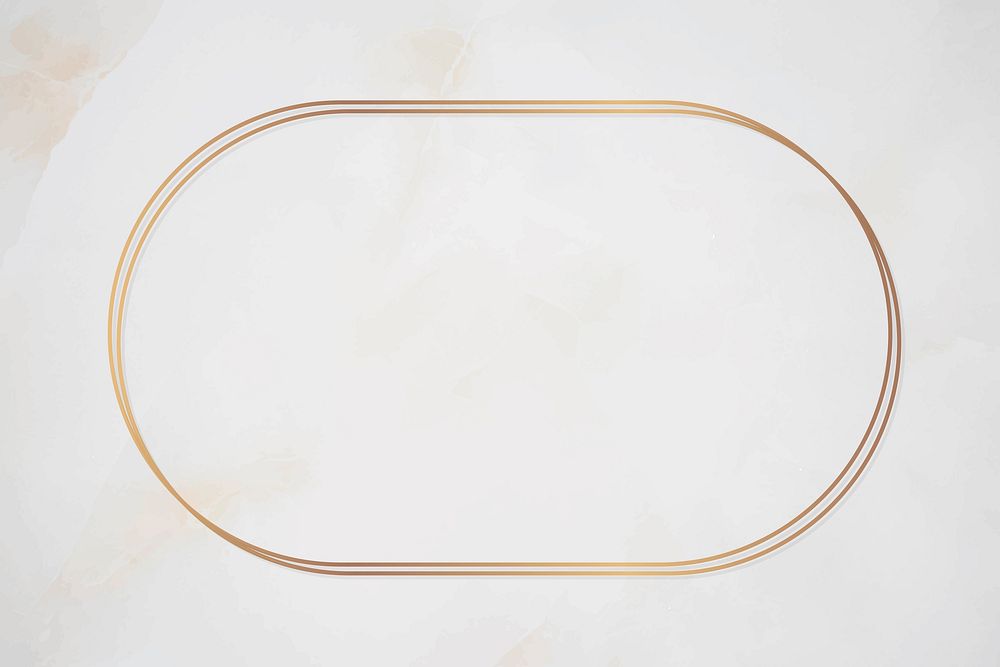 Oval gold frame marble vector | Premium Vector - rawpixel