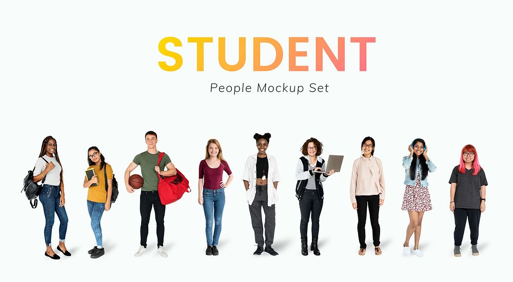 Young student character mockups set | Premium Photo - rawpixel