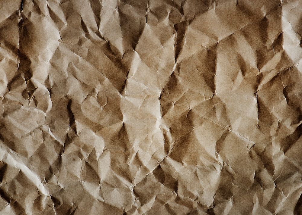 Brown scrunched paper textured background | Free Photo - rawpixel