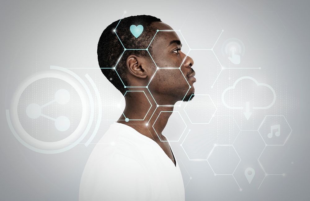 Thoughtful black man with the innovation | Free Photo - rawpixel