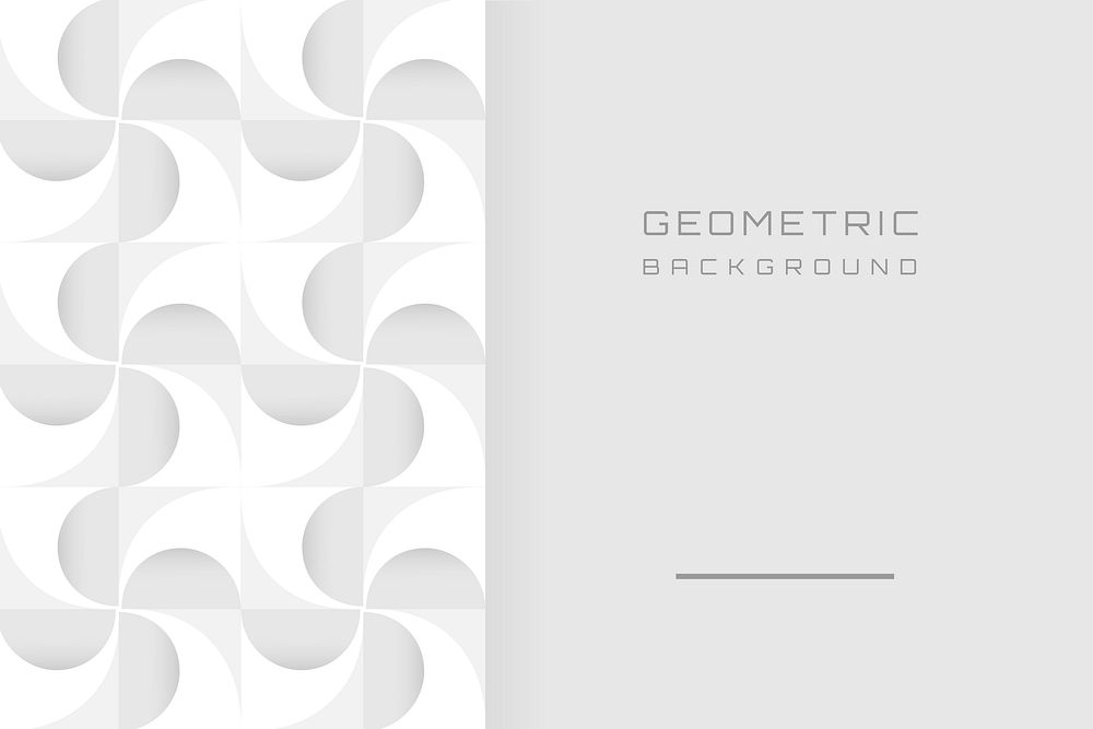 White geometric background design vector | Premium Vector - rawpixel
