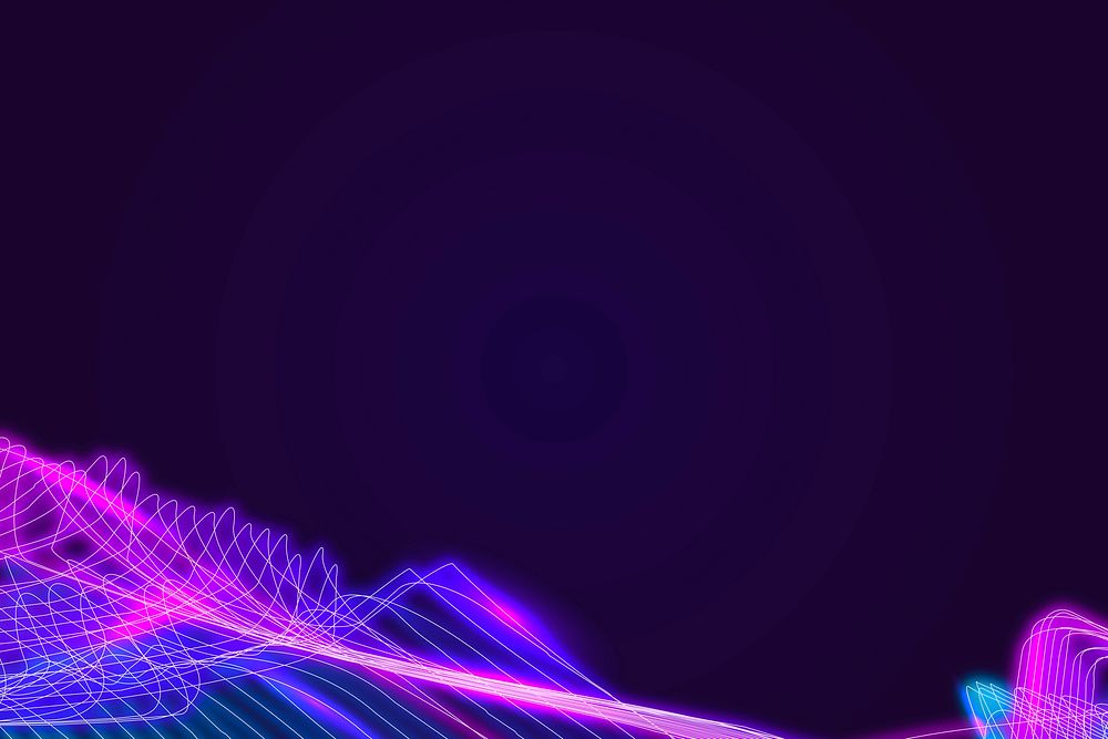 Neon synthwave border dark purple | Premium Vector - rawpixel