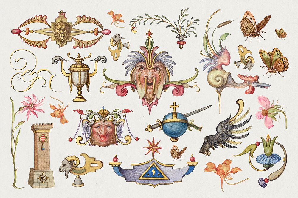 Antique Victorian decorative ornament objects | Premium Photo - rawpixel