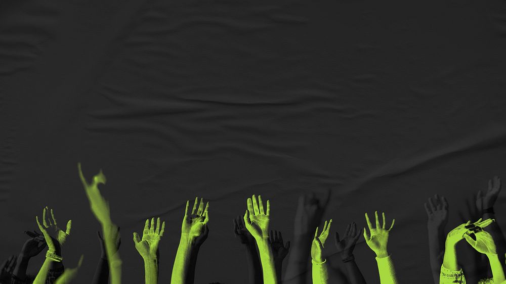 Green arms raising black paper | Premium Photo - rawpixel