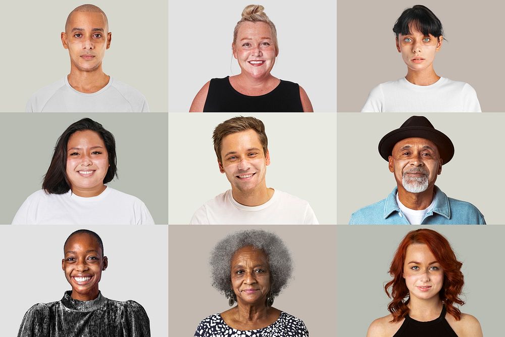 People mask marks psd portraits | Premium PSD - rawpixel