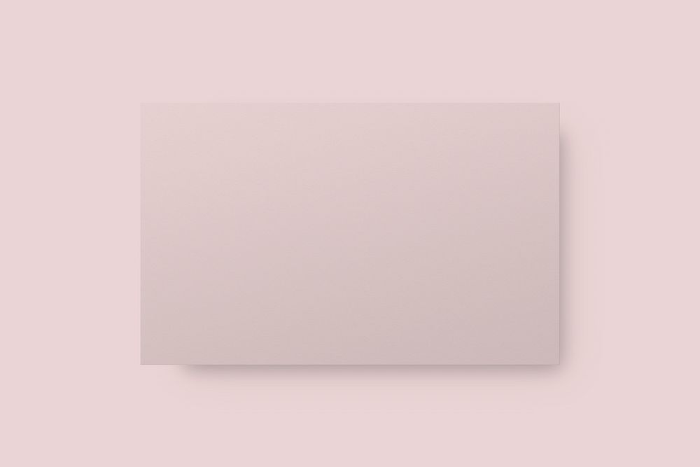 Blank light pink business card | Free Photo - rawpixel