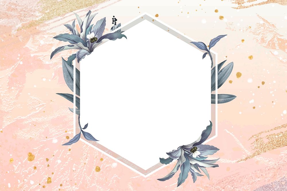 Luxurious floral wedding frame vector | Premium Vector - rawpixel