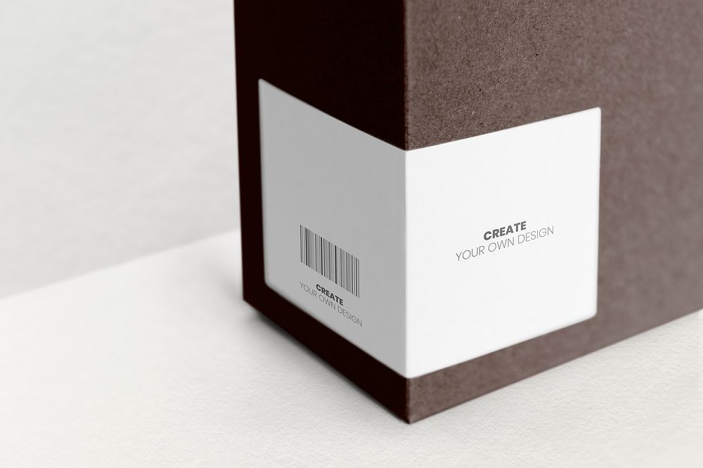 Box label mockup psd minimal | Premium PSD Mockup - rawpixel