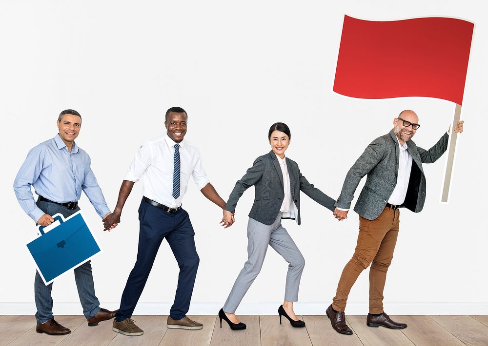 Business people following their leader | Premium Photo - rawpixel