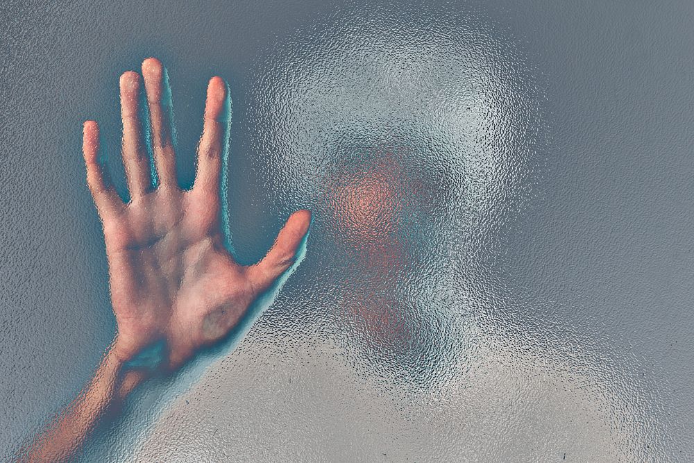 Man pressing his palm screen | Premium Photo - rawpixel