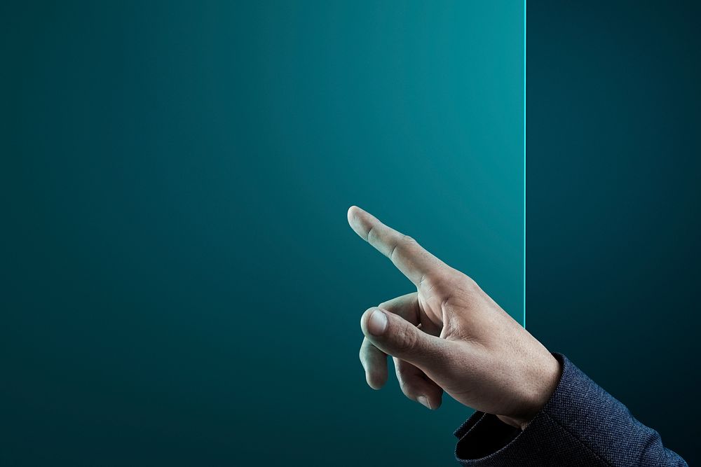 Finger virtual screen psd mockup | Premium PSD Mockup - rawpixel