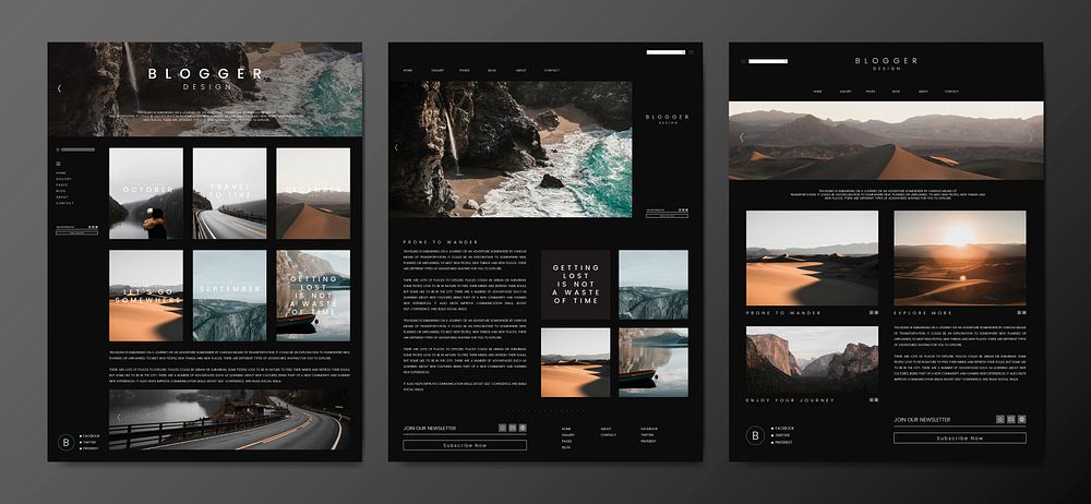 Travel blog first page template | Premium Vector - rawpixel