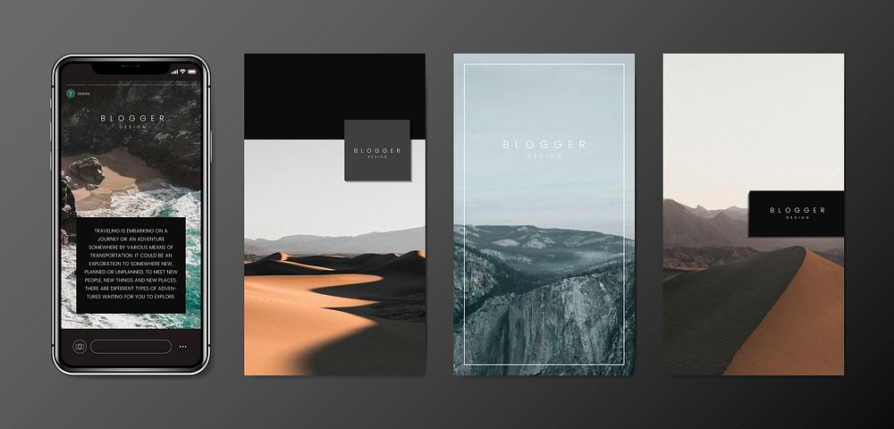 Blog template design on a digital | Free Vector - rawpixel