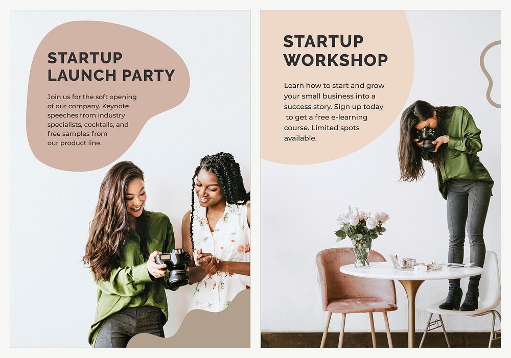 Startup business poster template psd | Premium PSD - rawpixel