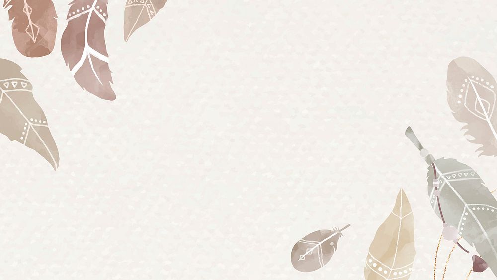 Hand drawn feather border vector | Premium Vector - rawpixel