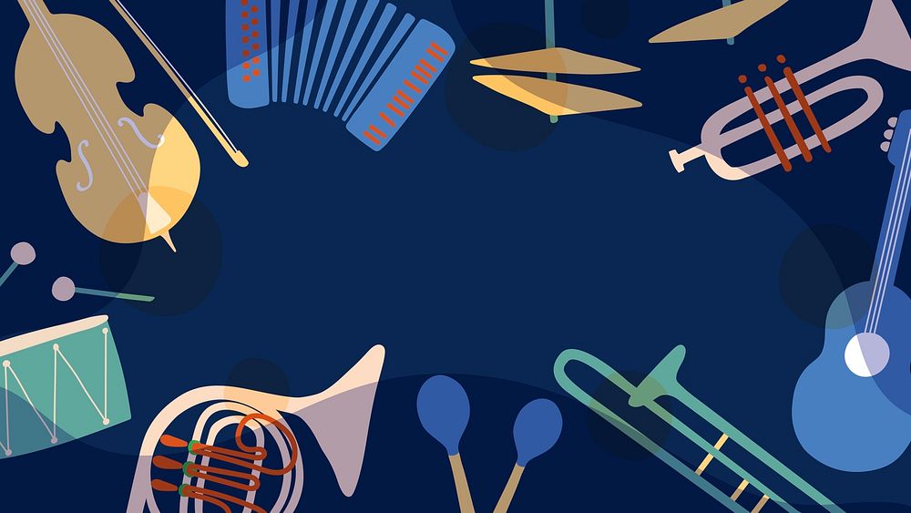 Music desktop wallpaper, retro instrument | Free Photo - rawpixel