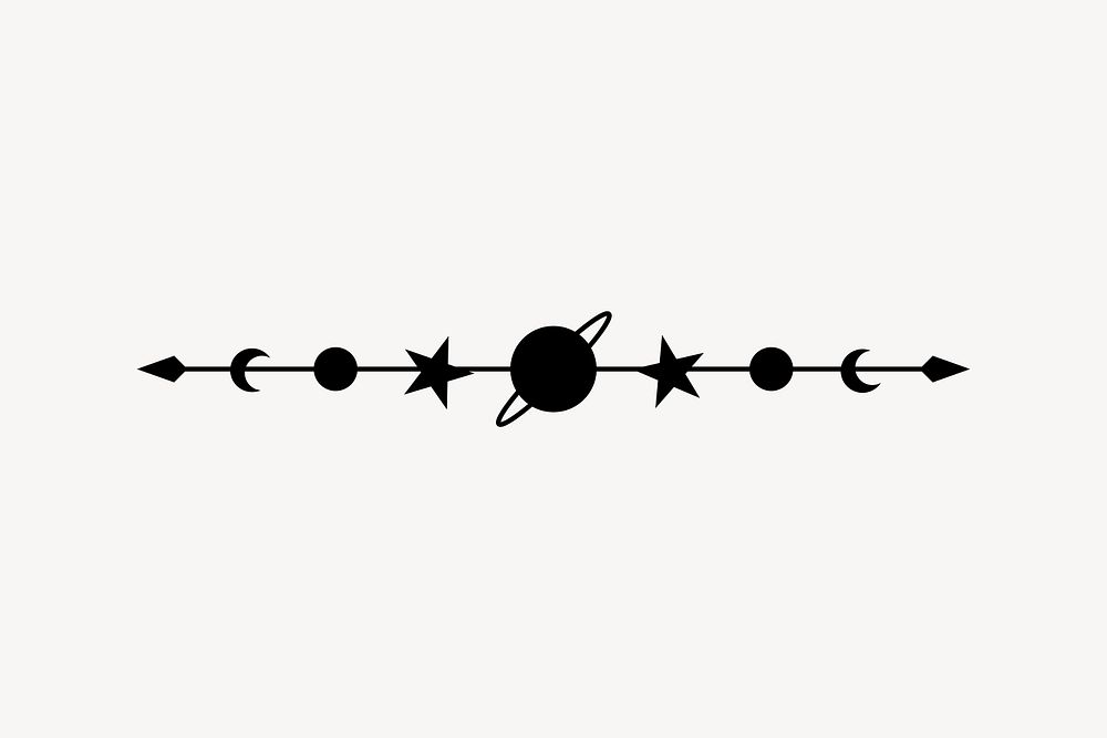 Star divider graphic, aesthetic black | Free Photo - rawpixel