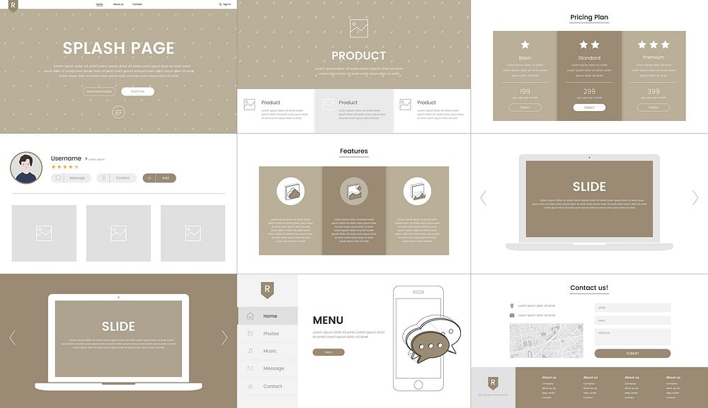 Vector website elements web design | Premium Vector - rawpixel