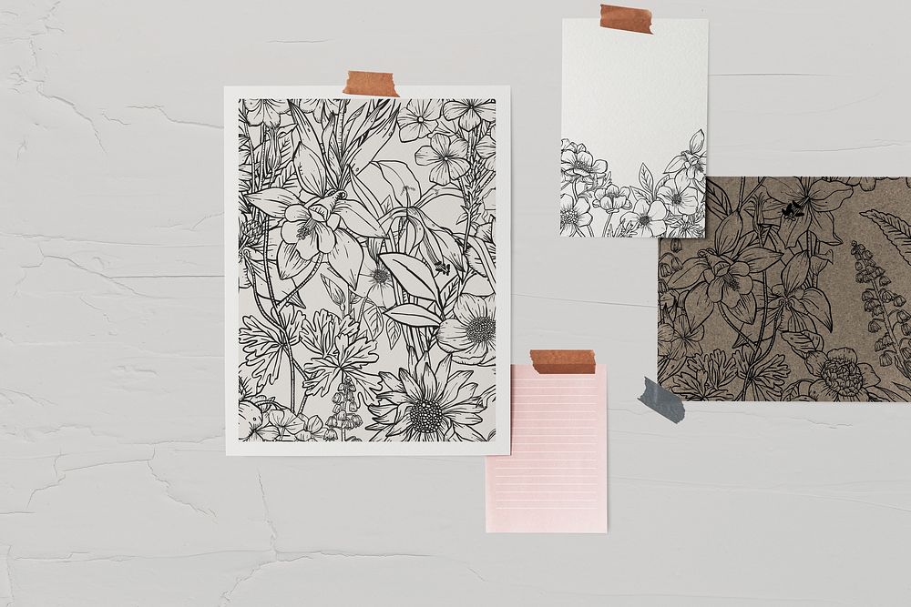 Floral paper collage, botanical mood | Free Photo - rawpixel