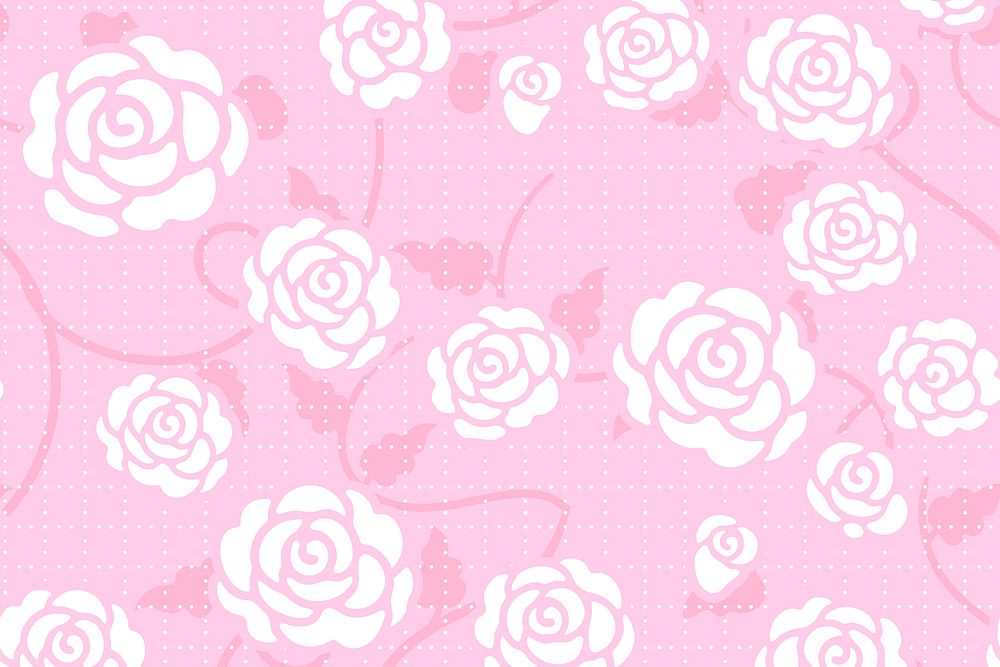 Pink rose flower background, cute | Free Photo - rawpixel