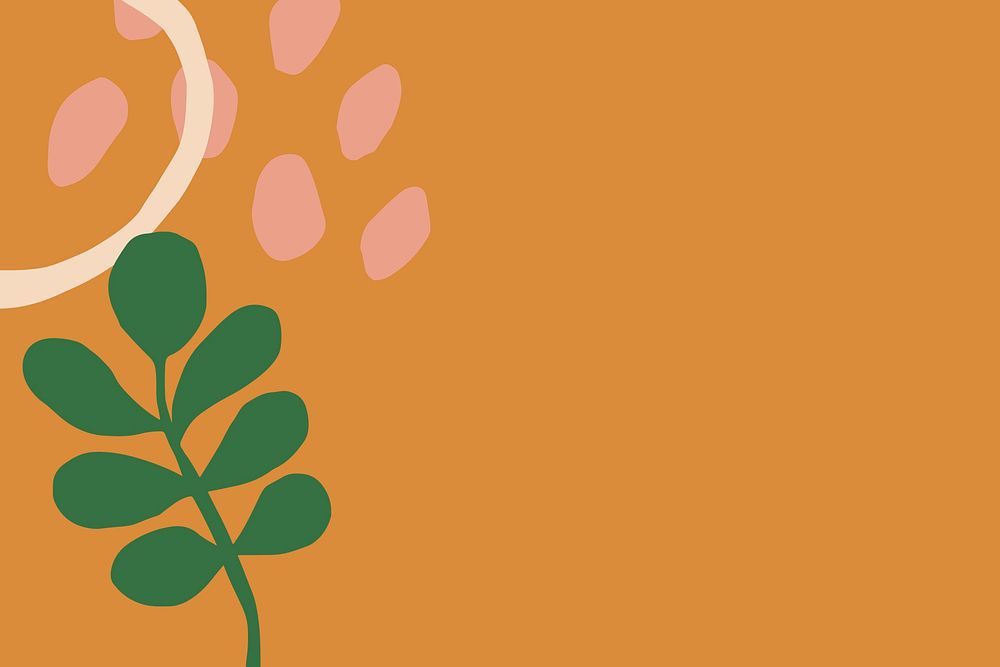 Brown aesthetic border background, botanical | Premium Vector - rawpixel