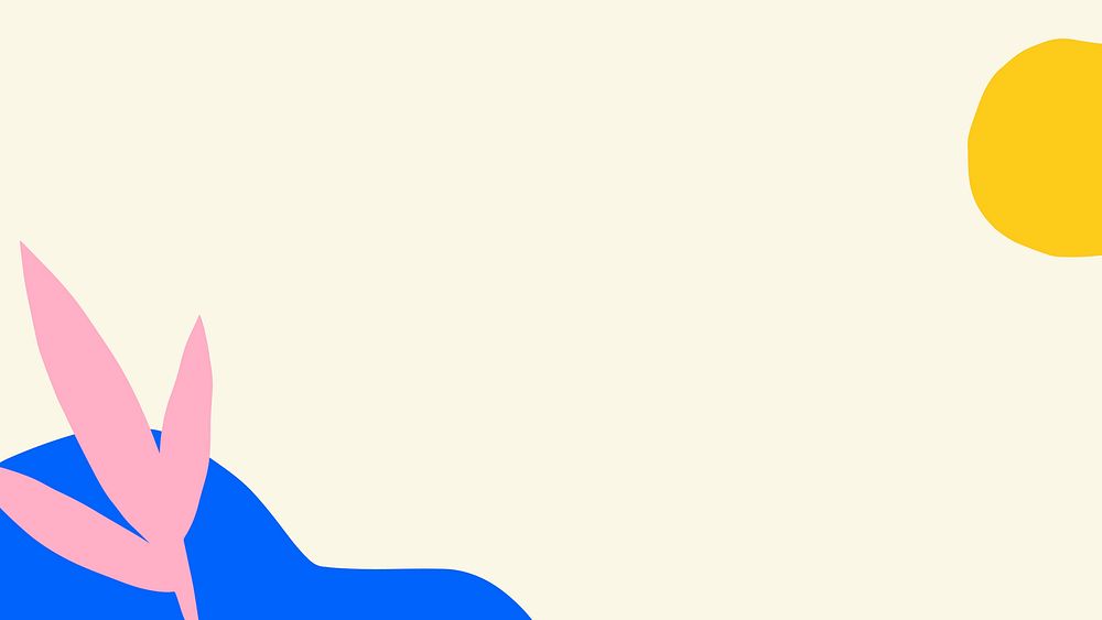 Cream computer wallpaper, botanical design | Premium Vector - rawpixel