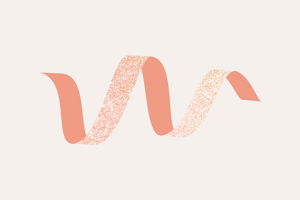 Pastel pink party ribbon decoration | Premium PSD - rawpixel