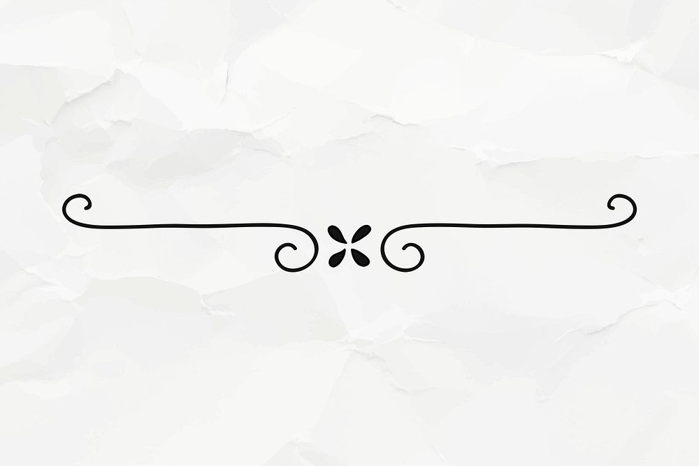 Hand drawn scroll divider, paper | Premium PSD - rawpixel