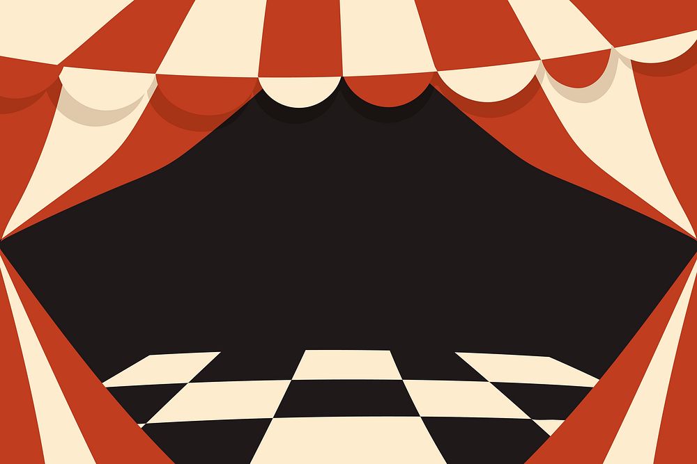 Red vintage frame, circus stage | Free Photo - rawpixel