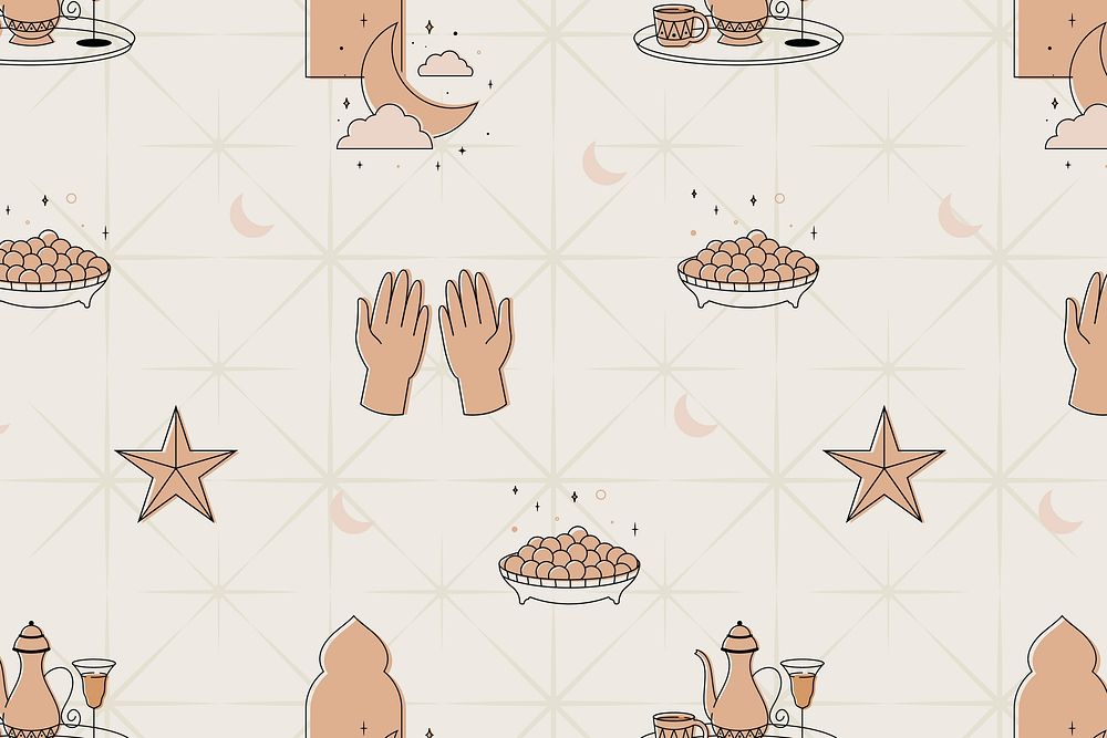 Ramadan pattern background, earth brown | Premium Photo - rawpixel