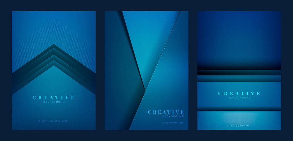 Set creative background designs deep | Premium Vector - rawpixel