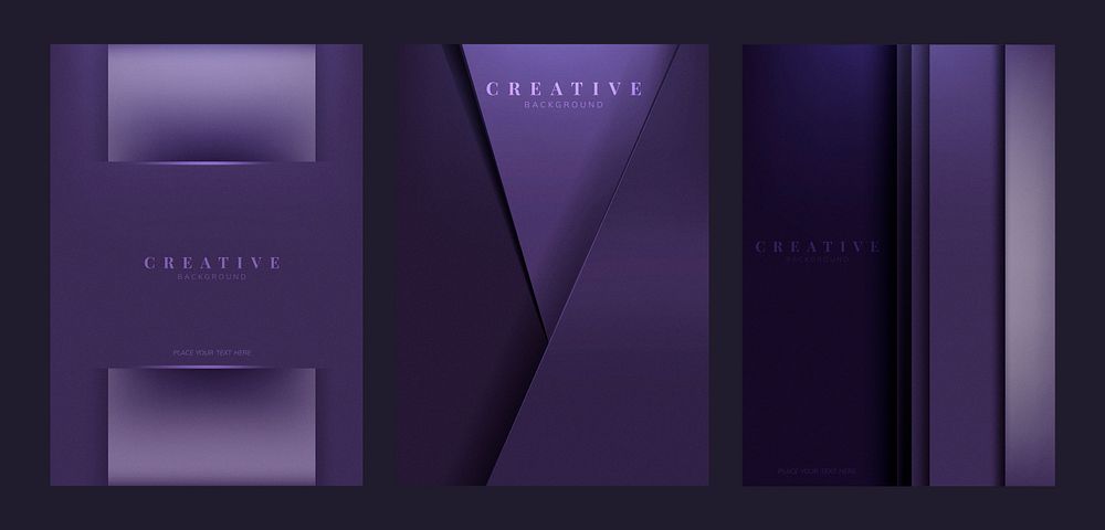 Set abstract creative background designs | Premium Vector - rawpixel