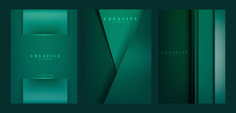 Set abstract creative background designs | Premium Vector - rawpixel