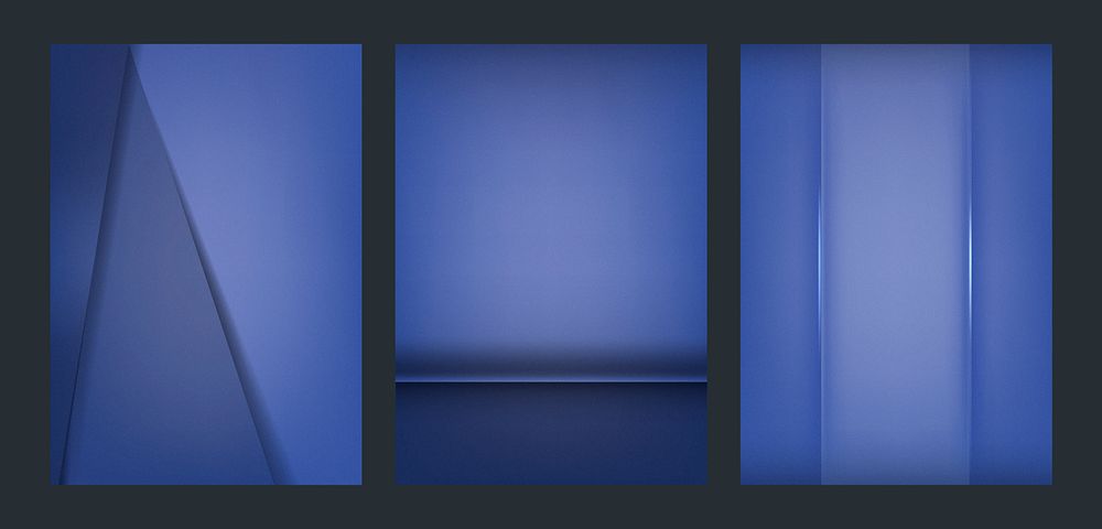 Set of background designs in blue | Free Vector - rawpixel