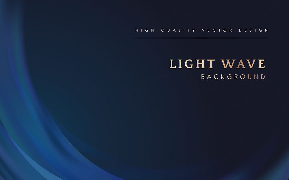 Blue light wave border background | Premium Vector - rawpixel