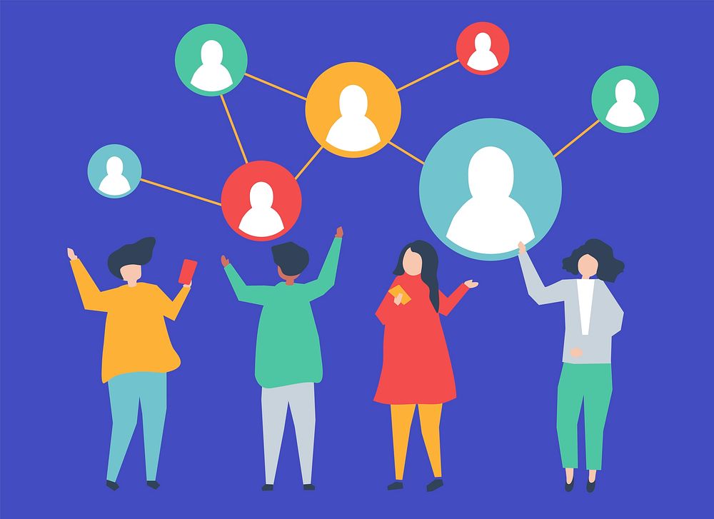 Characters people and their social | Premium Vector - rawpixel