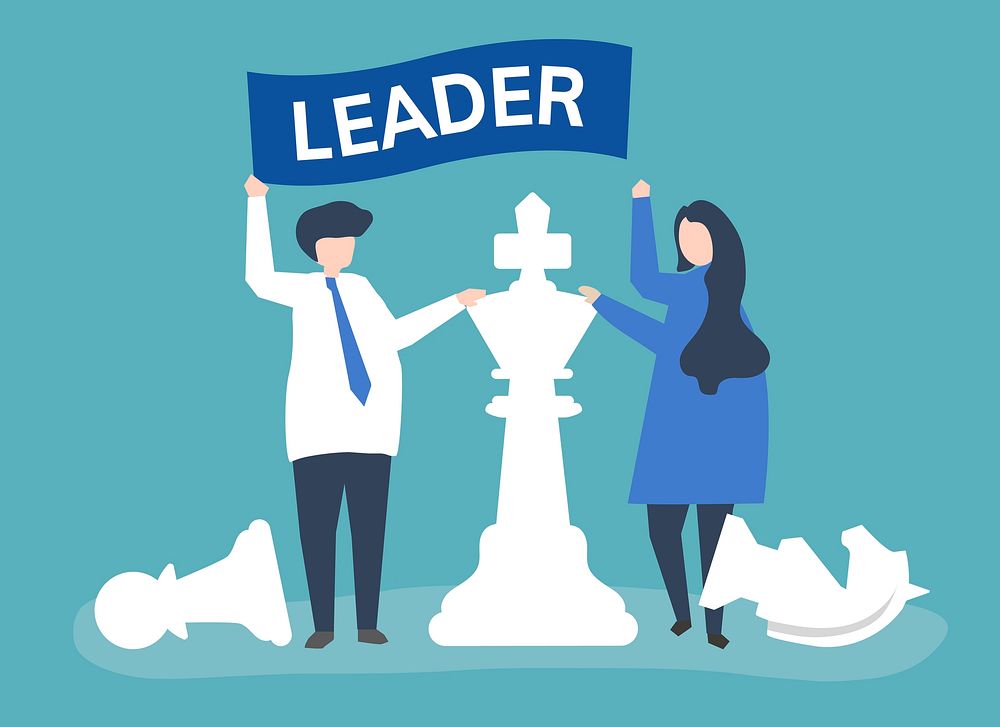 Business people leadership flag giant | Premium Vector - rawpixel