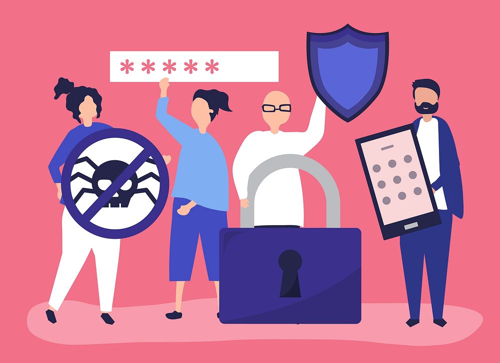 Illustration people privacy and security | Premium Vector - rawpixel