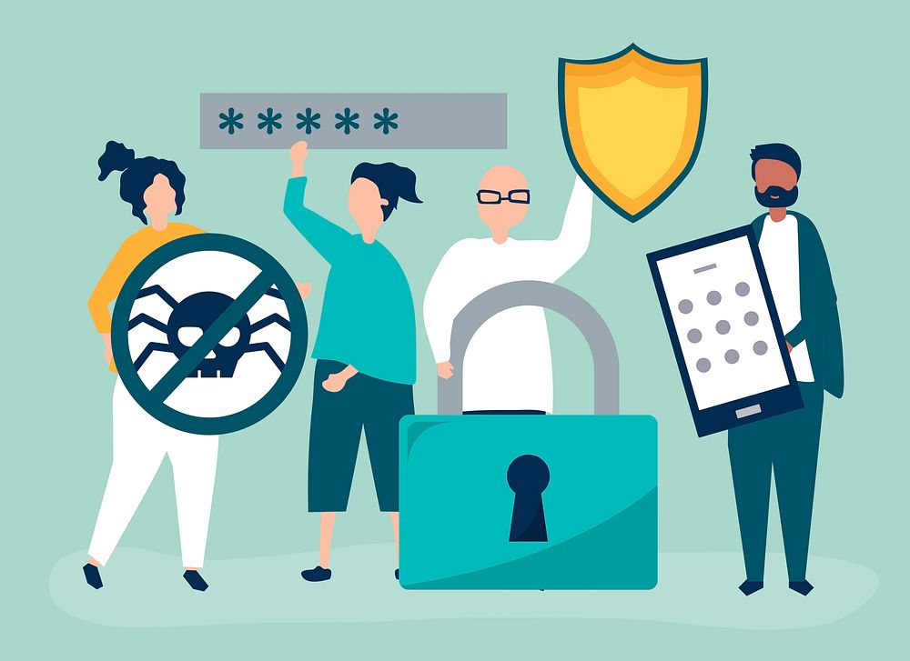 Illustration people privacy and security | Premium Vector - rawpixel