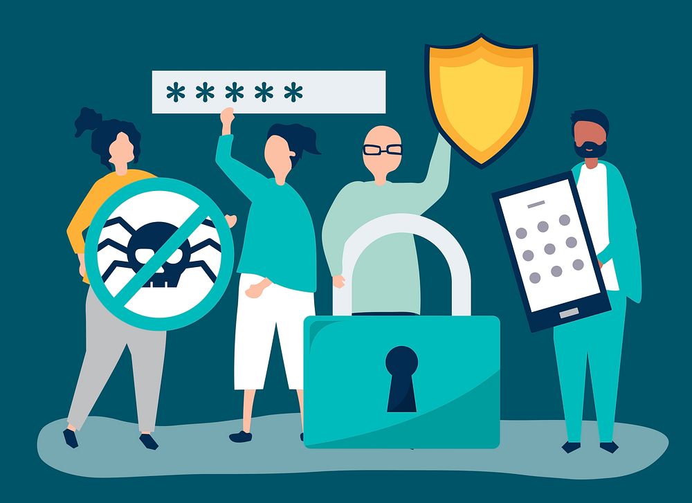 Illustration people privacy and security | Premium Vector - rawpixel