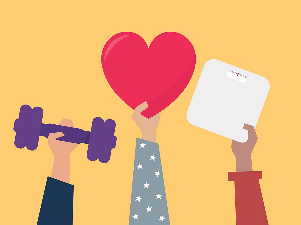 Hands holding healthy lifestyle items | Premium Vector - rawpixel Hands holding healthy lifestyle items | Premium Vector - rawpixel