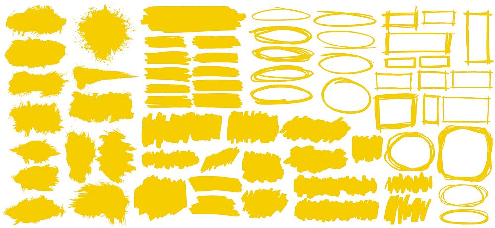 Collection of yellow banners illustration | Premium Vector - rawpixel