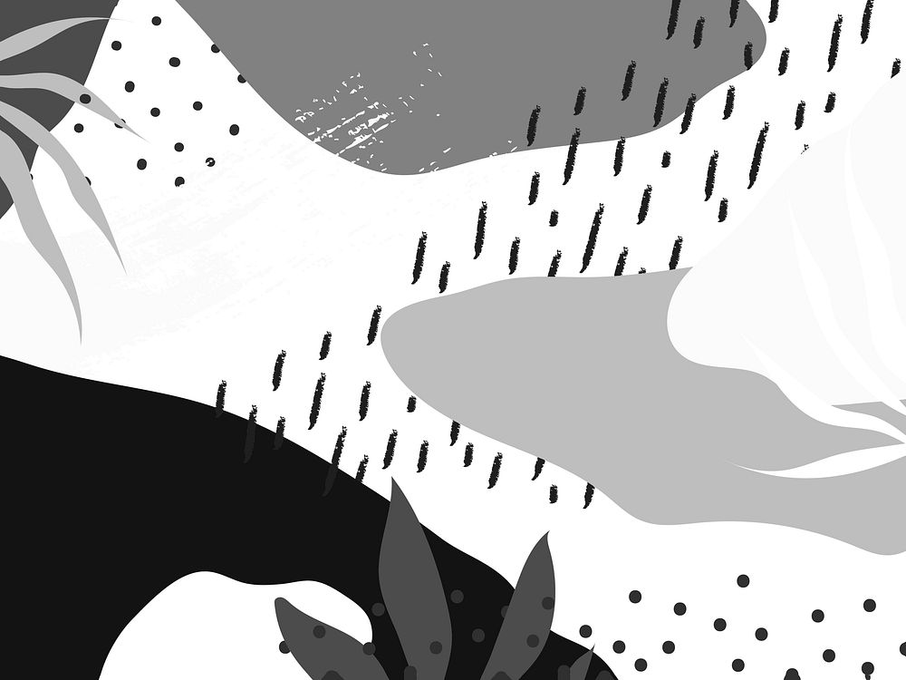 Black and white Memphis design | Free Vector - rawpixel