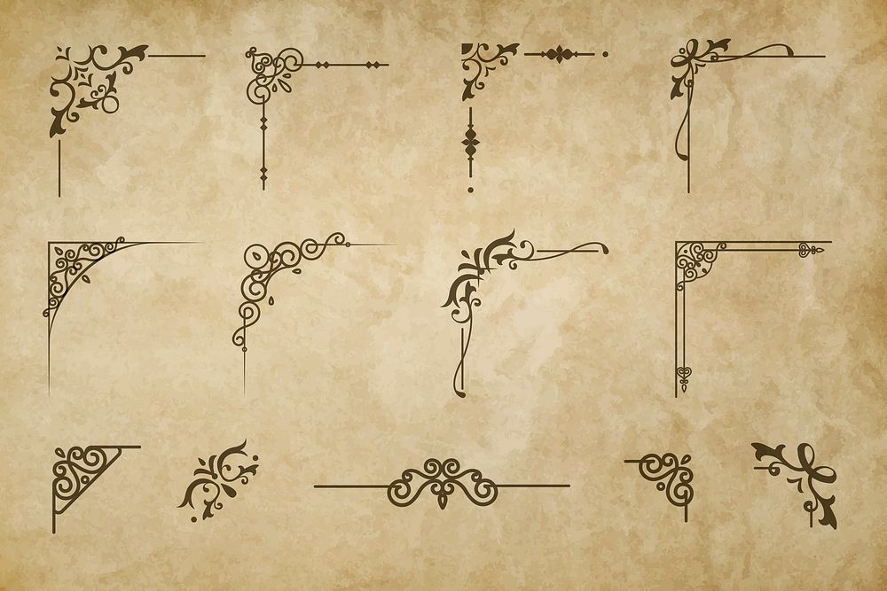 Vintage border design element vector | Premium Vector - rawpixel