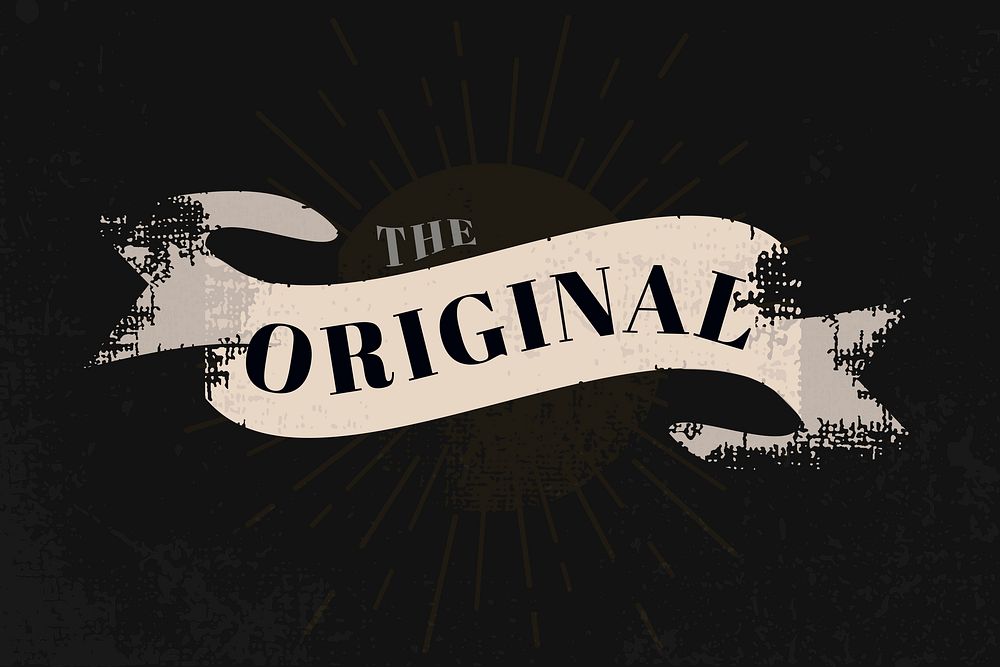 The original vintage banner vector | Premium Vector - rawpixel