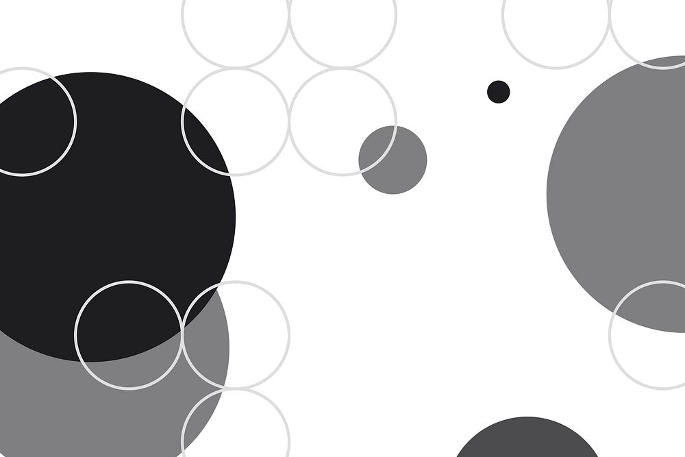 Black and white circle geometric | Premium Vector - rawpixel