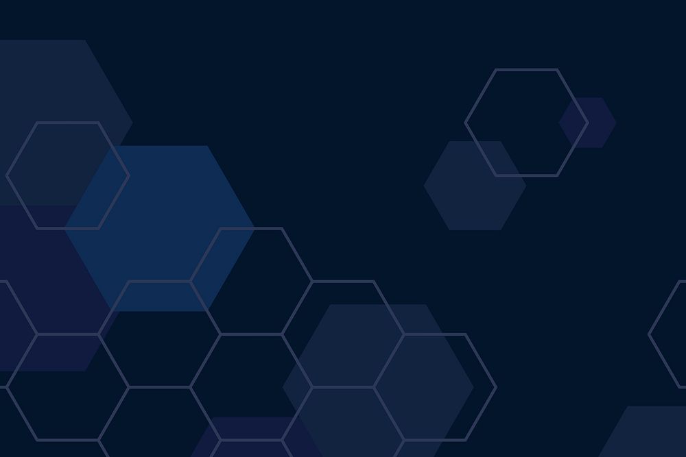 Blue hexagon geometric pattern background | Premium Vector - rawpixel