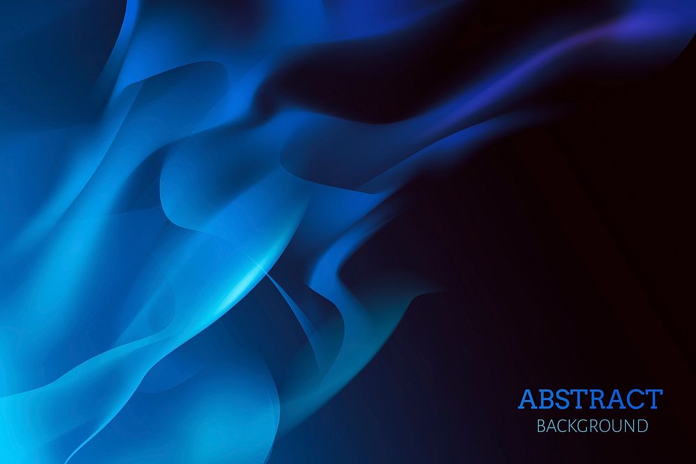 Blue blazing flame on a black | Premium Vector - rawpixel